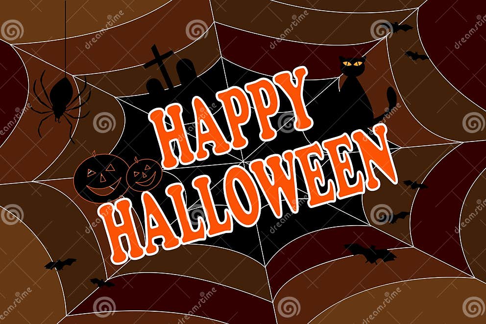 Happy Halloween background stock vector. Illustration of celebrate ...
