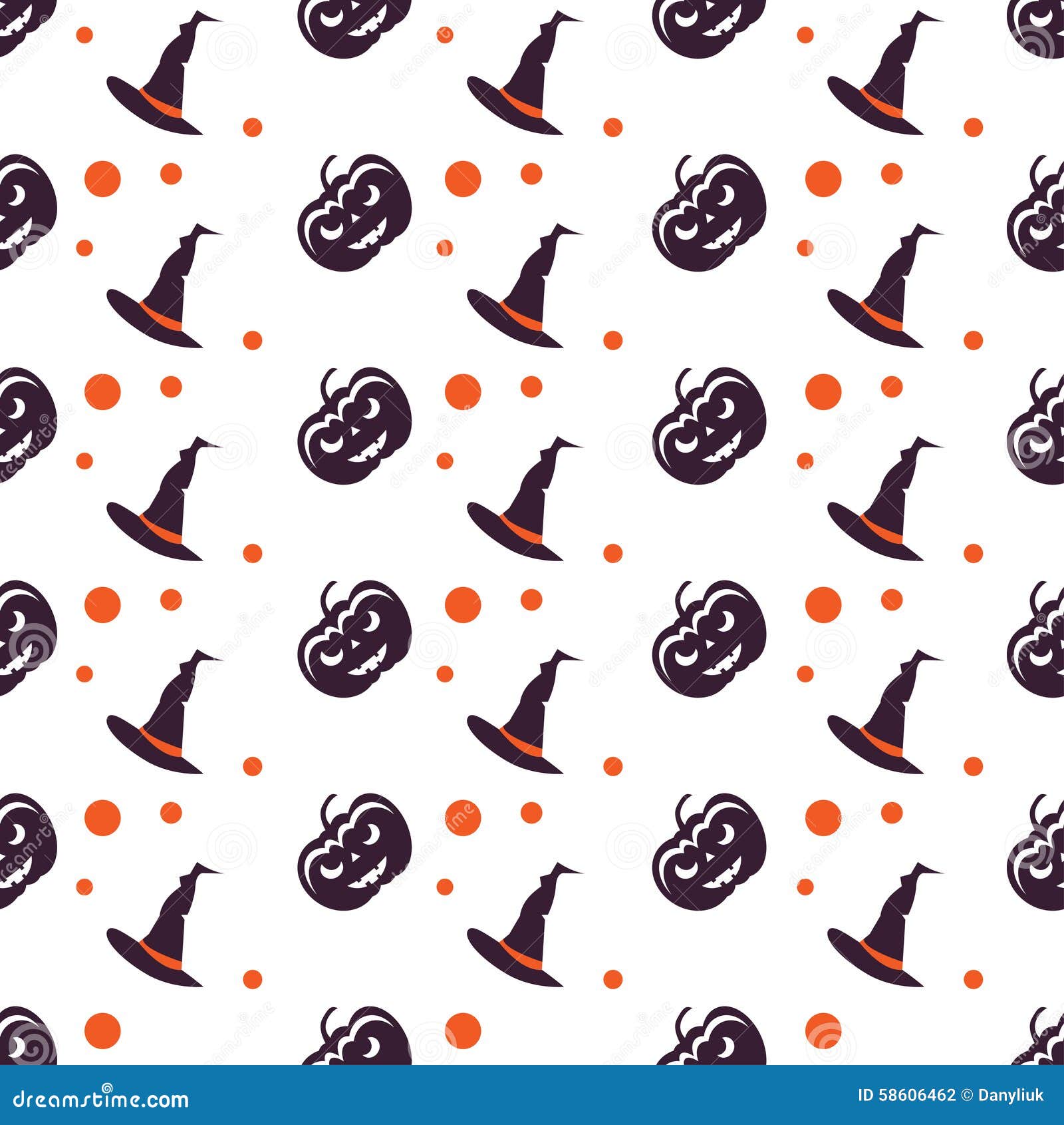 Happy Halloween Background. Seamless Pattern Stock Vector ...