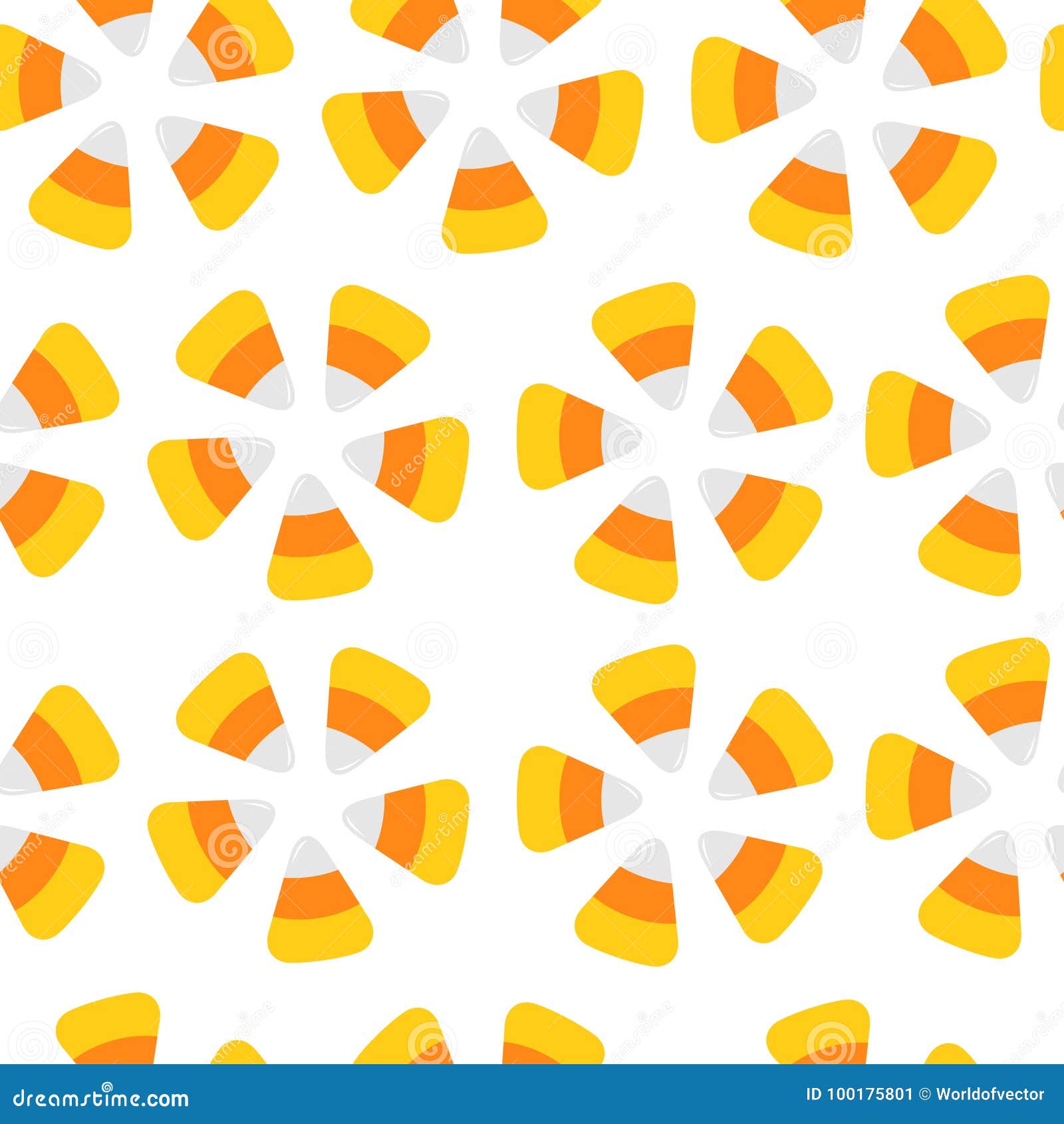 Happy Halloween. Candy Corn. Seamless Pattern. Round Flower Shape ...