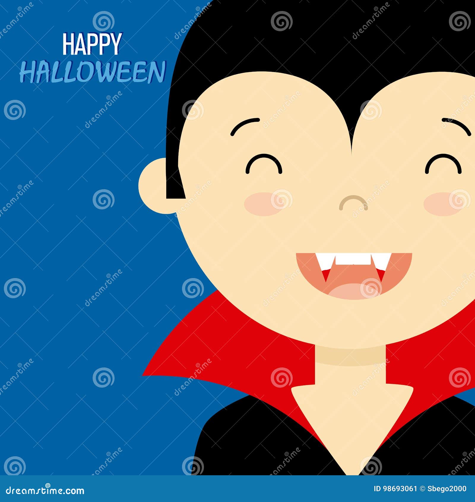 Happy halloween card stock vector. Illustration of children - 98693061