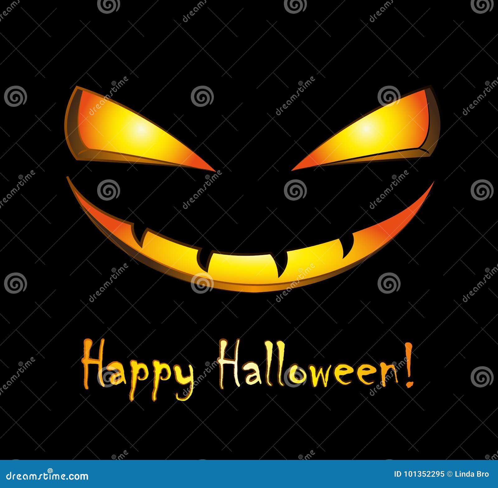 Happy Halloween! stock vector. Illustration of light - 101352295