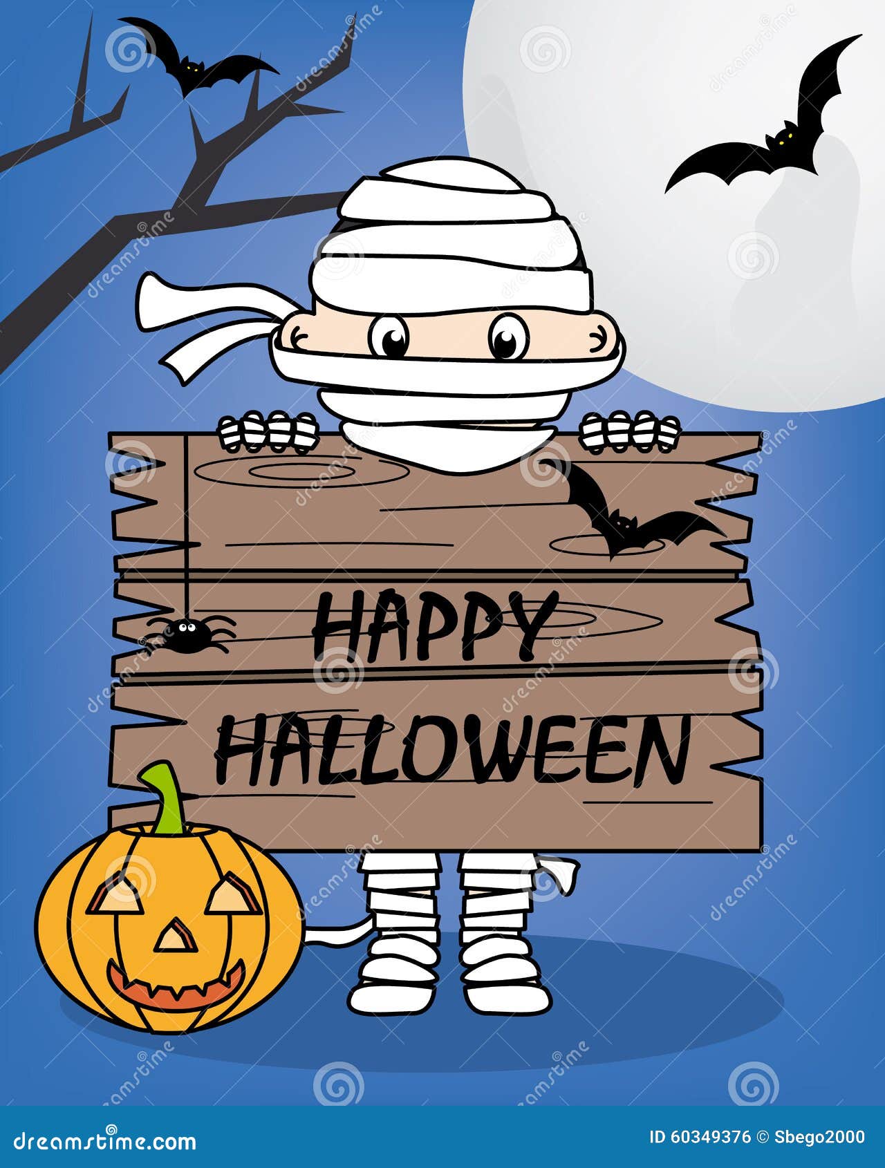 Happy halloween stock vector. Illustration of vector - 60349376