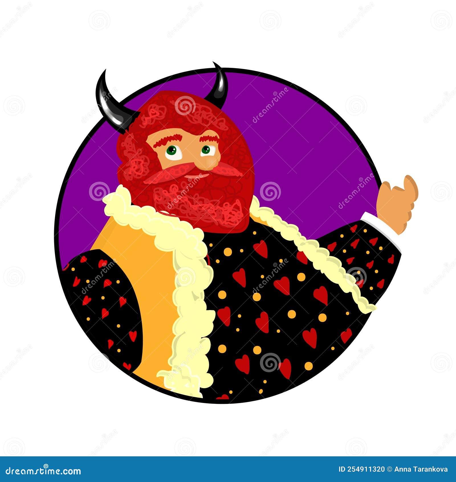 Happy Halloween Party Illustration with Hell from Hell. Vector ...