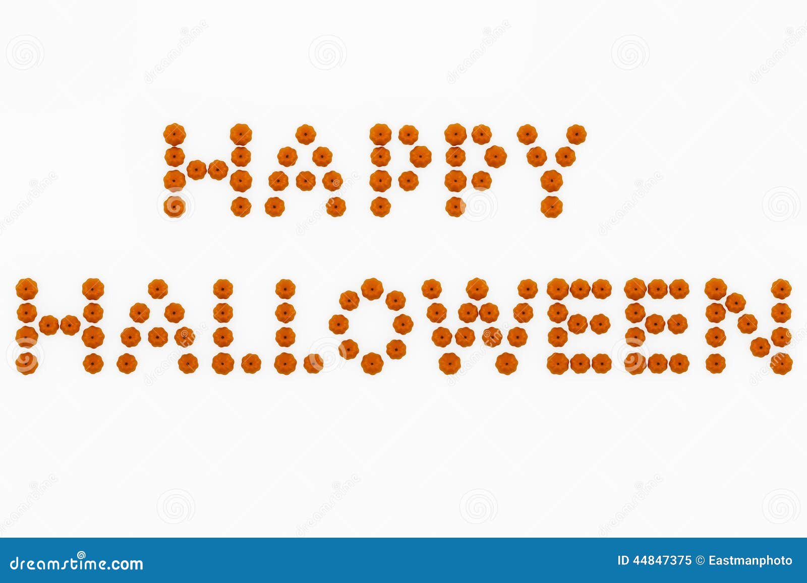 Happy Halloween Pumpkin Text Stock Illustration - Illustration of happy ...