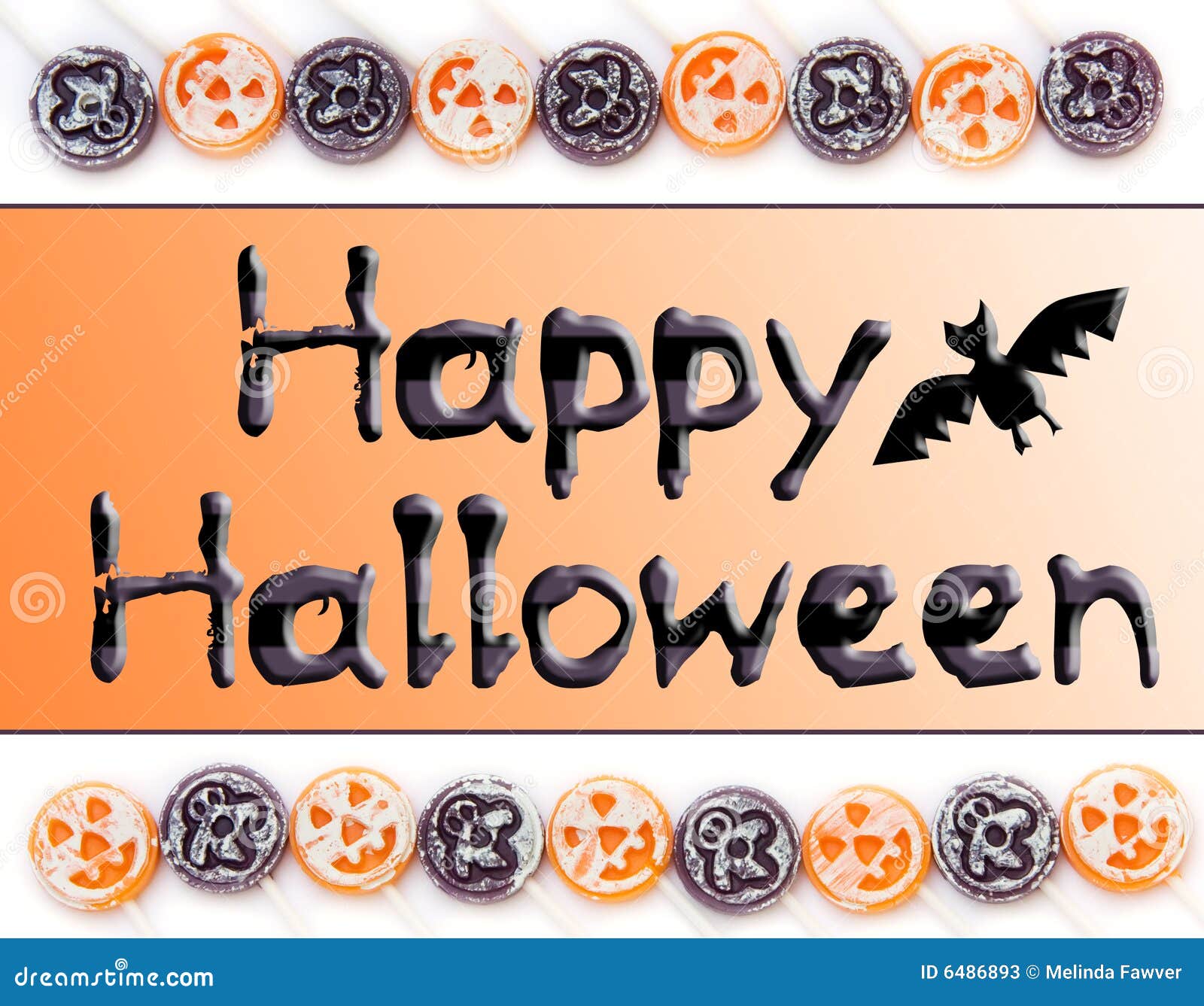 Happy Halloween Type stock illustration. Illustration of pattern - 6486893
