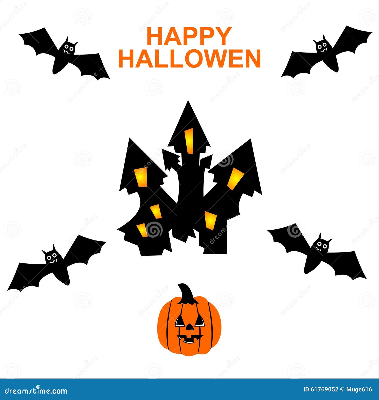 Happy Hallowen Day Greetings With Beautiful Cloud Moon Background ...