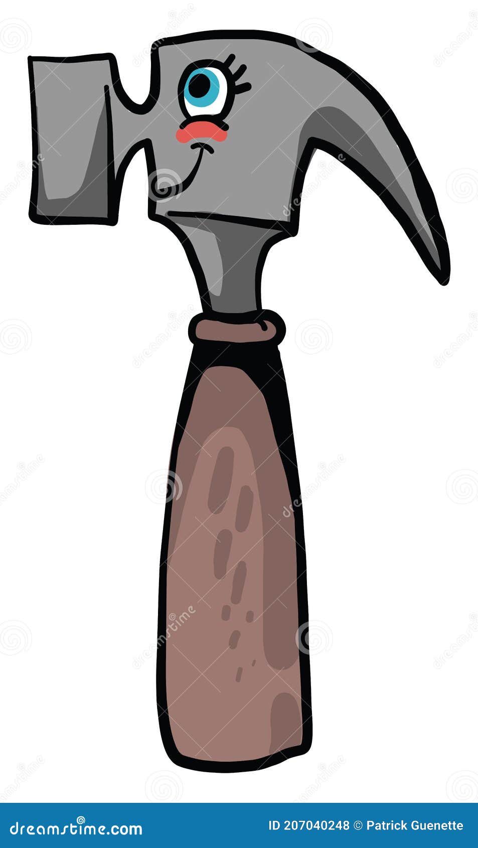 Happy Hammer Cartoon Stock Illustration | CartoonDealer.com #44105062