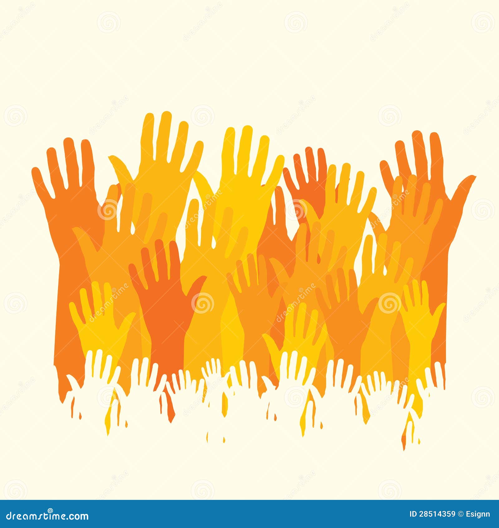 Happy hands stock vector. Illustration of help, assistance - 28514359