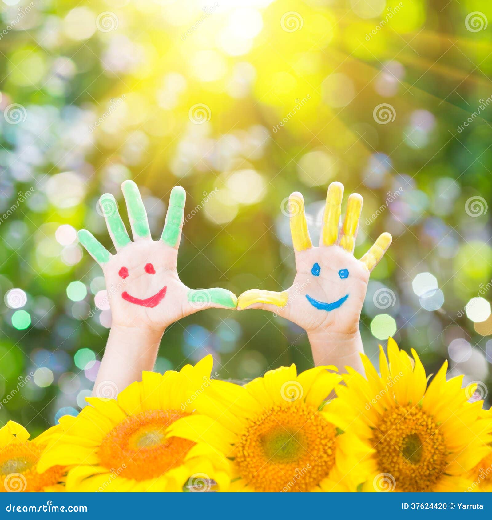 Happy hands stock photo. Image of outdoors, girl, outside - 37624420