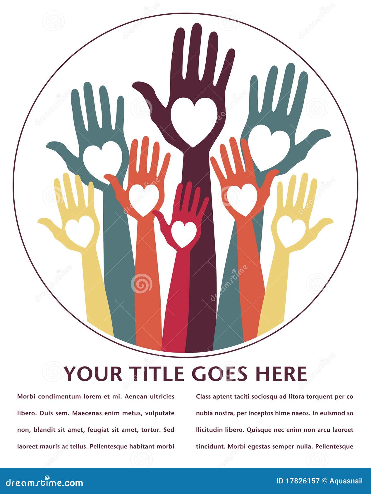 Happy hands design. stock vector. Illustration of orange - 17826157