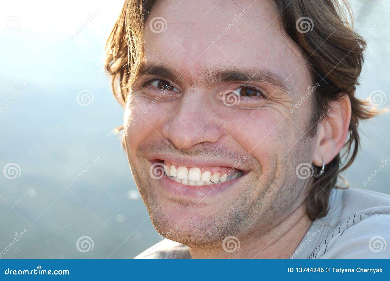 Happy handsome man stock photo. Image of hairstyle, youth - 13744246