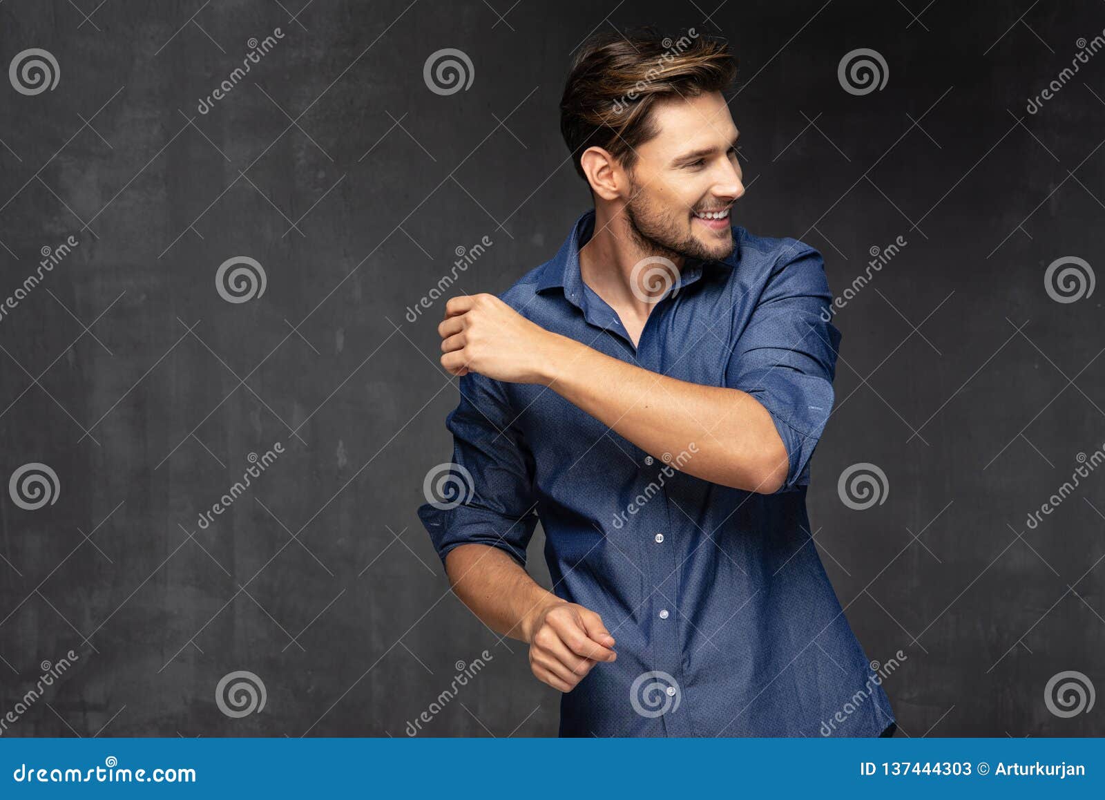 Happy handsome man stock image. Image of model, jacket - 137444303