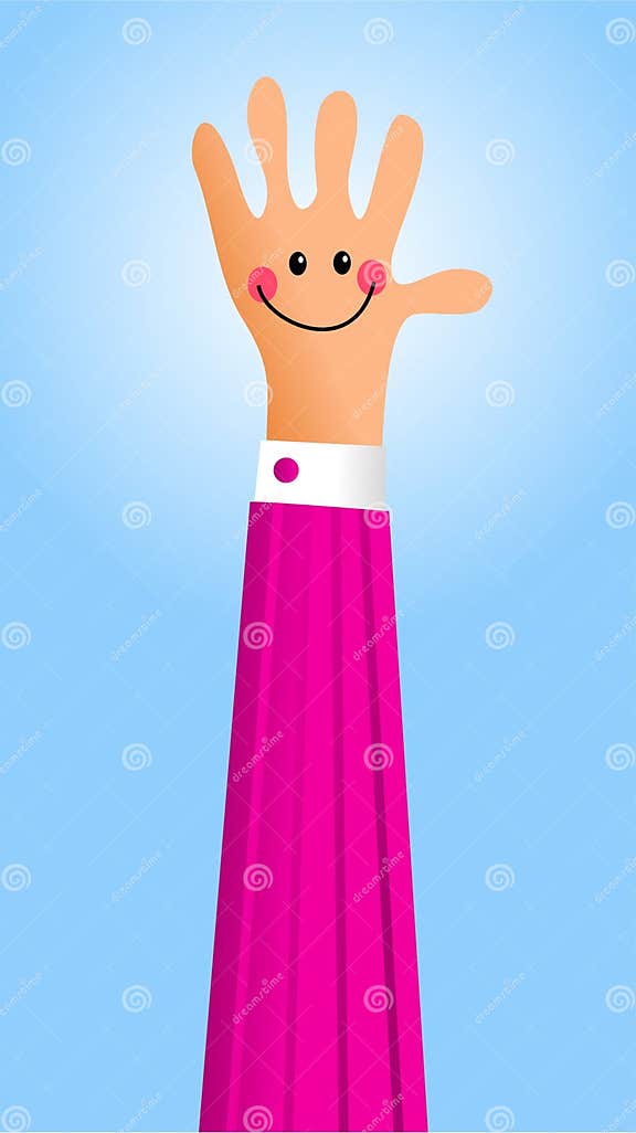 Happy handy stock illustration. Illustration of limb, illustrations ...