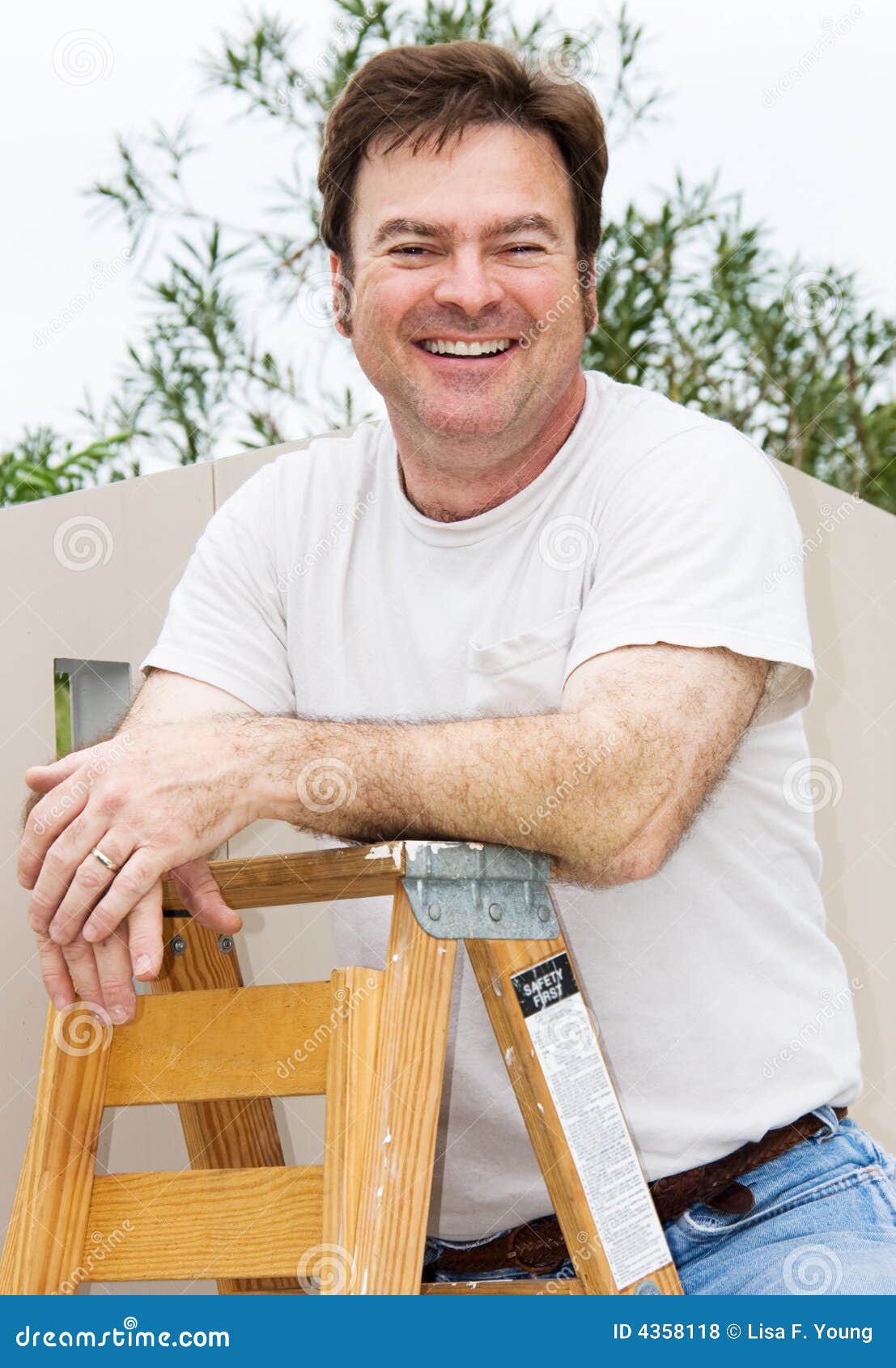 Happy Handyman stock photo. Image of caucasian, maintenance - 4358118