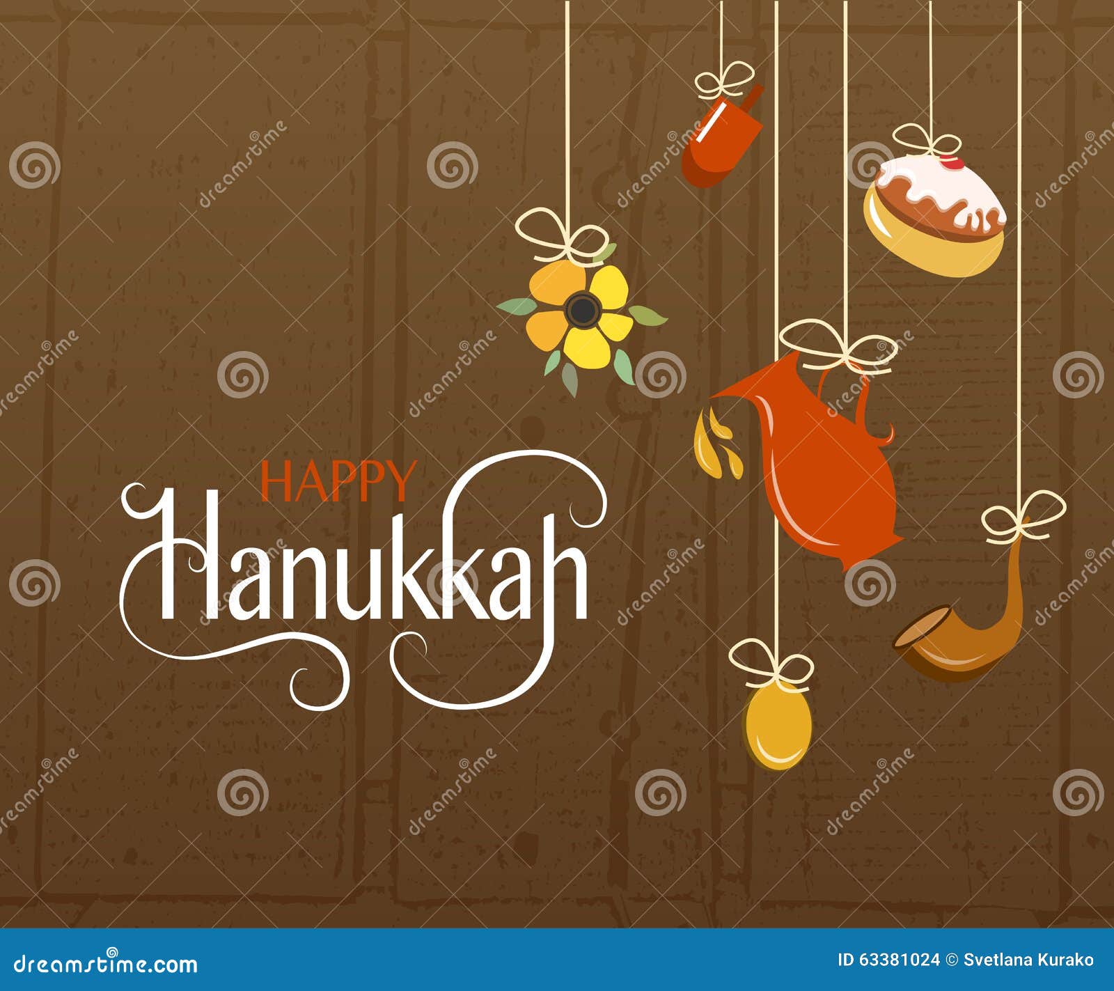 Happy Hanukkah Logotype, Badge and Icon Typography. Stock Vector ...