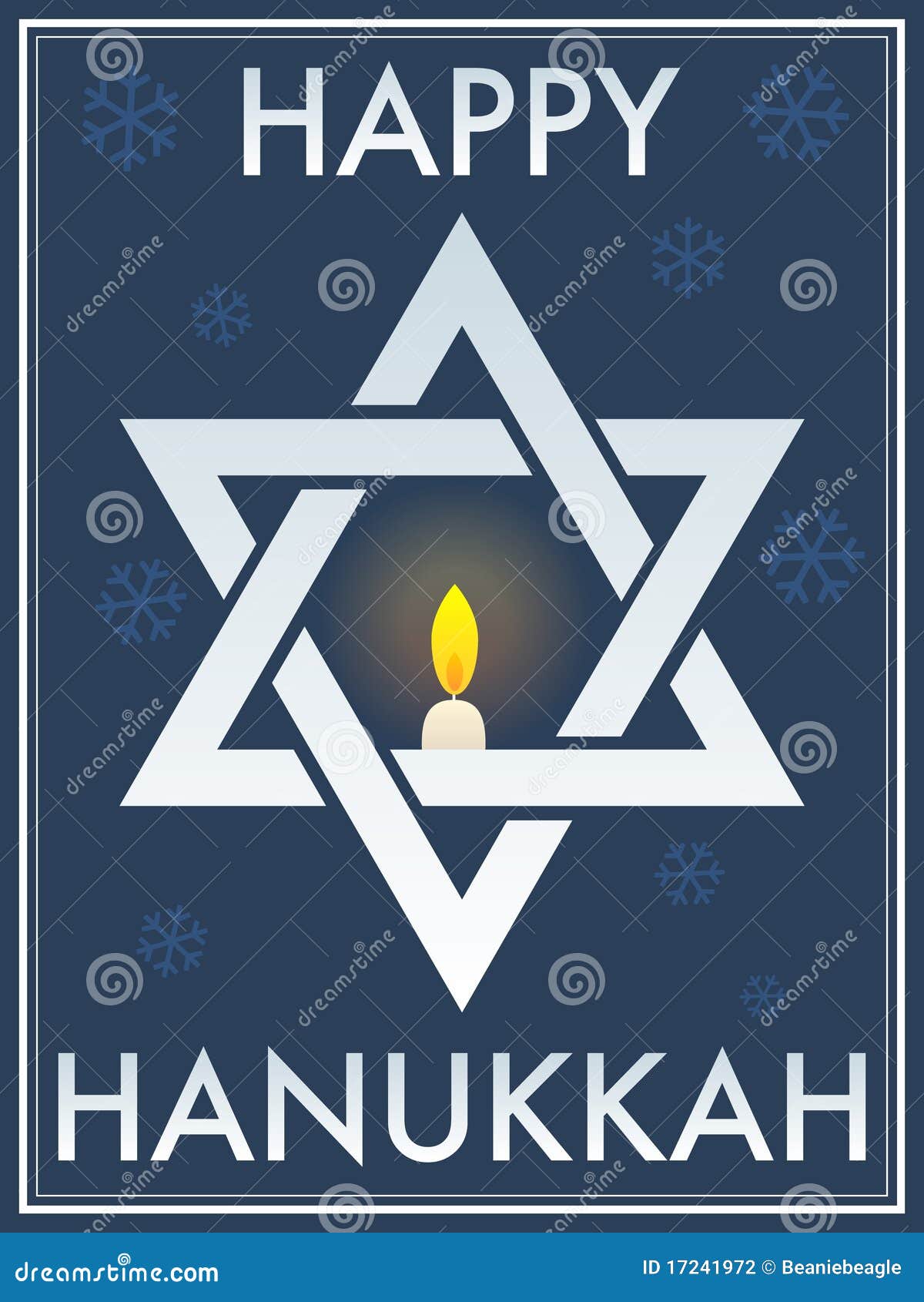 Happy Hanukkah Star of David Stock Vector - Illustration of hebrew ...