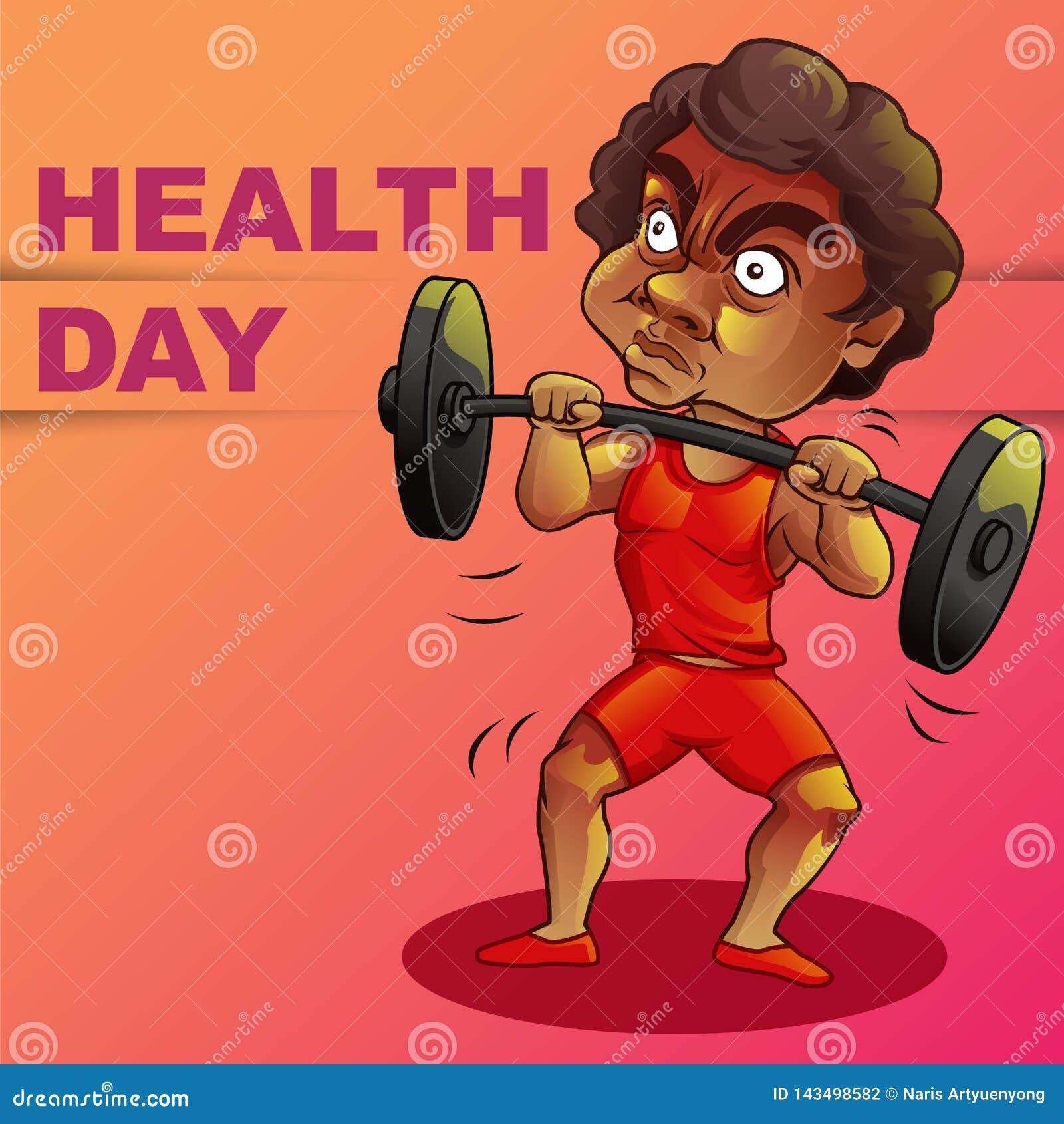 Happy health day. stock vector. Illustration of cartoon - 143498582