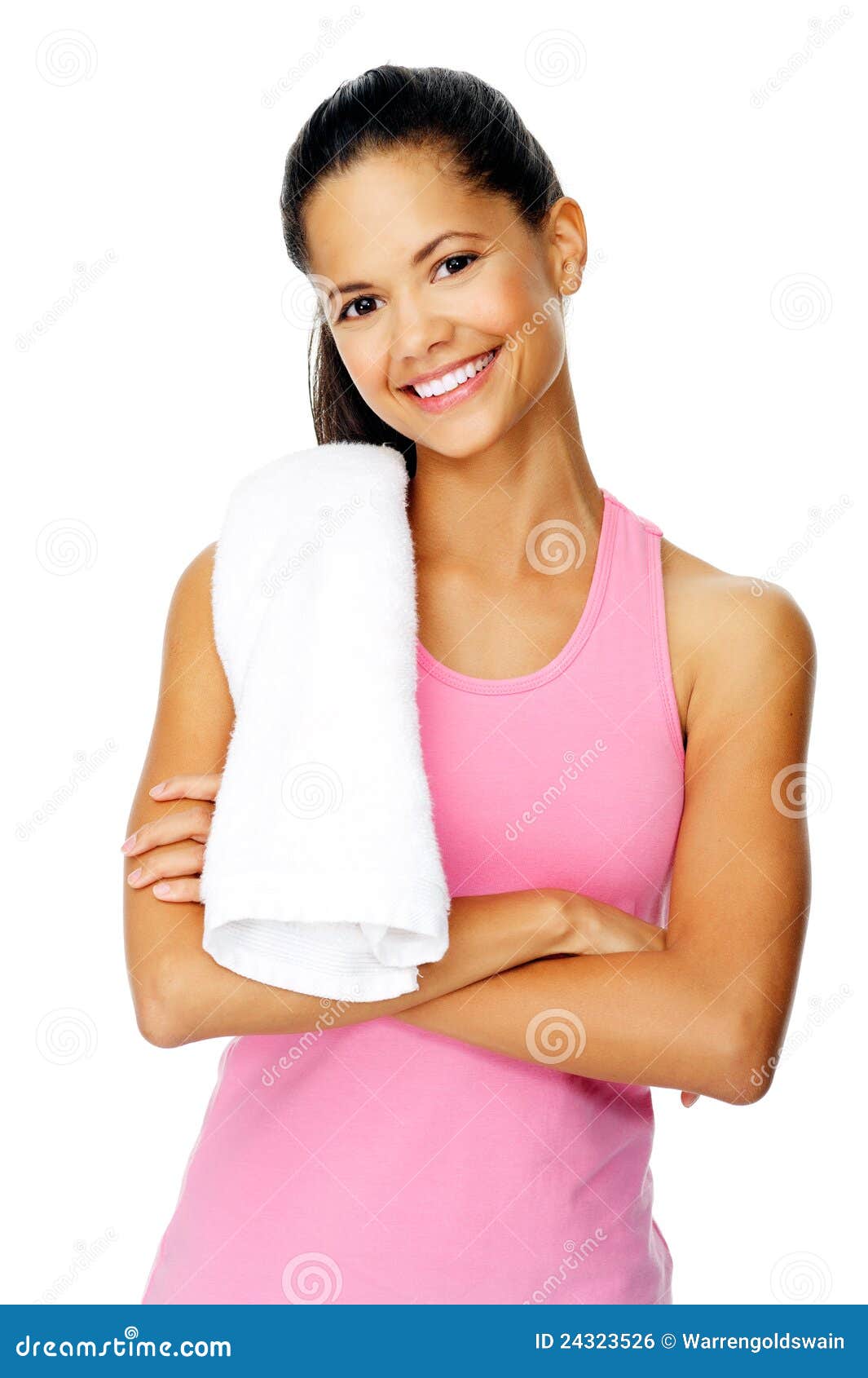 Happy healthy woman stock photo. Image of asian, confident - 24323526