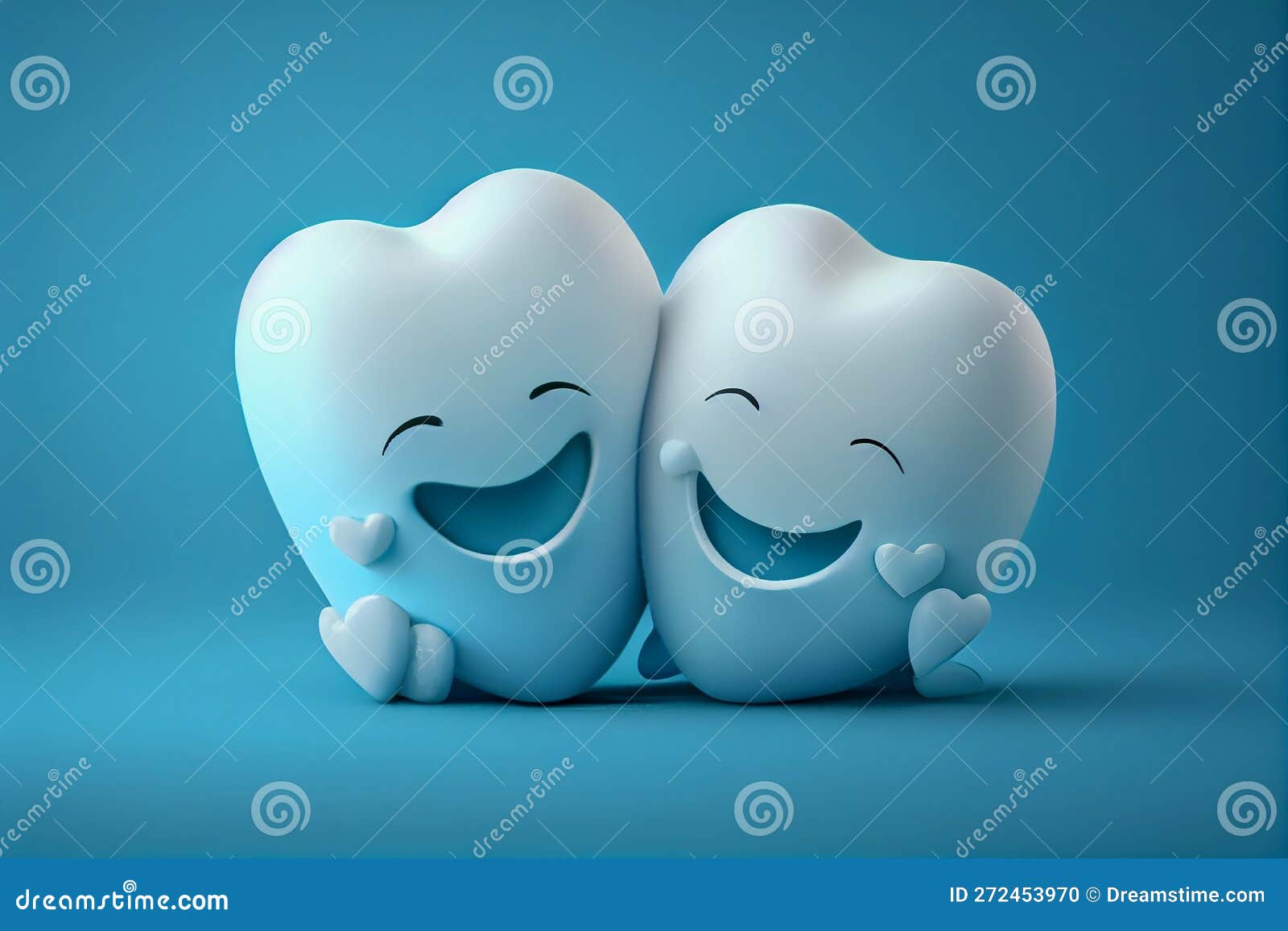 Happy heart shape teeth stock illustration. Illustration of face ...