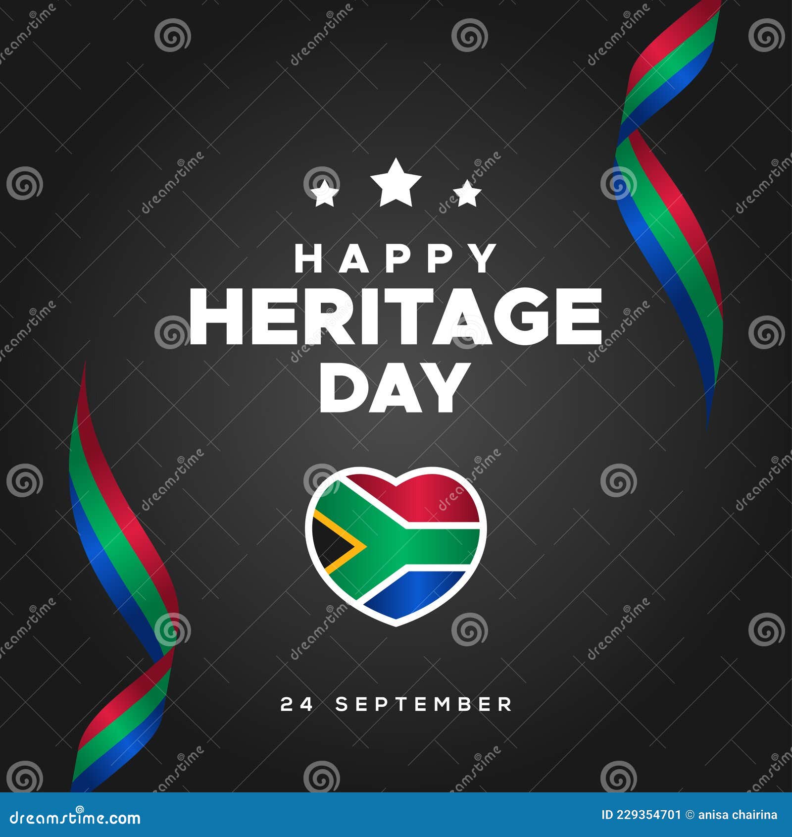 Happy Heritage Day Design Background for Greeting Moment Stock Vector ...