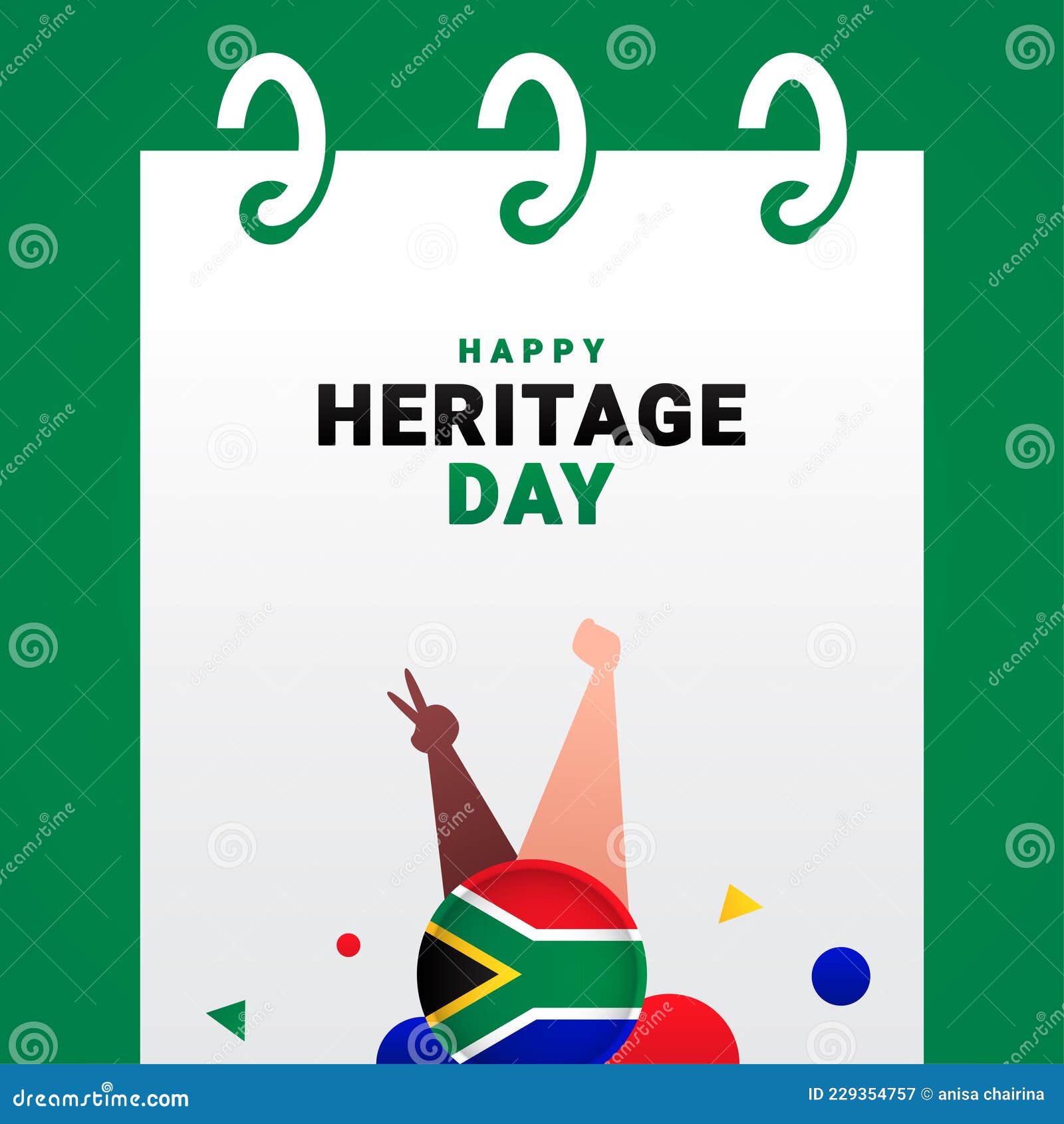 Happy Heritage Day Design Background for Greeting Moment Stock Vector ...