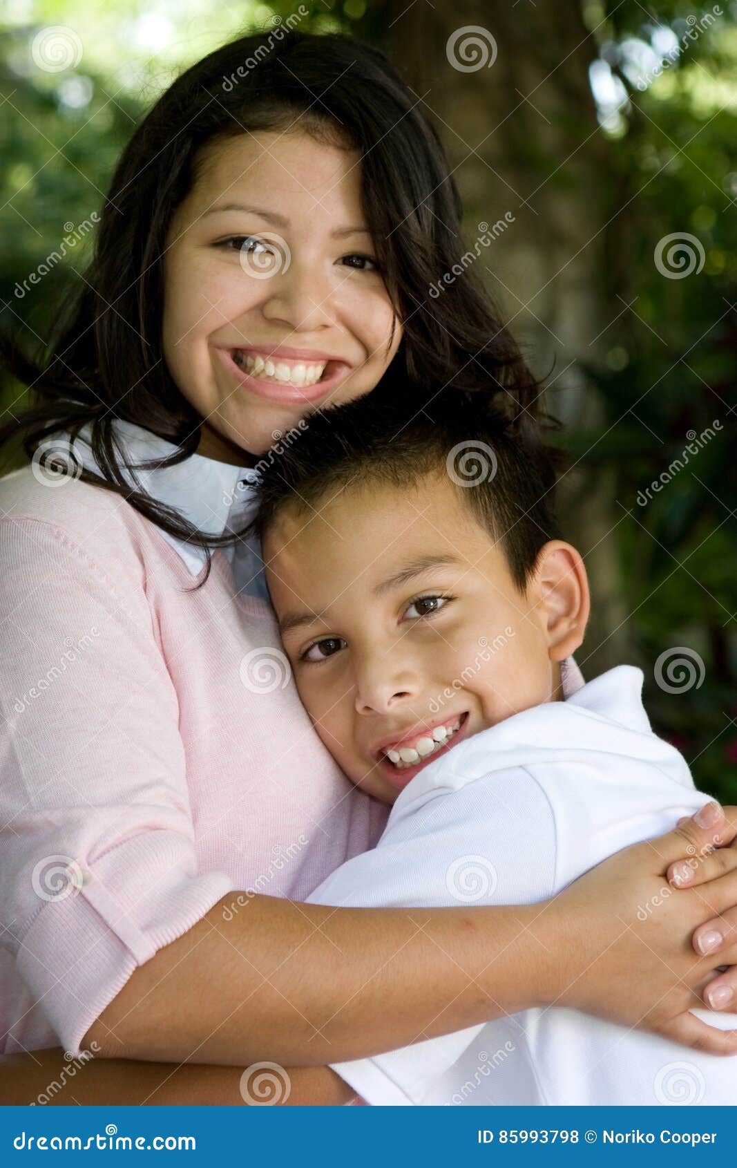Happy Hispanic Mother and Her Son. Stock Photo - Image of happiness ...