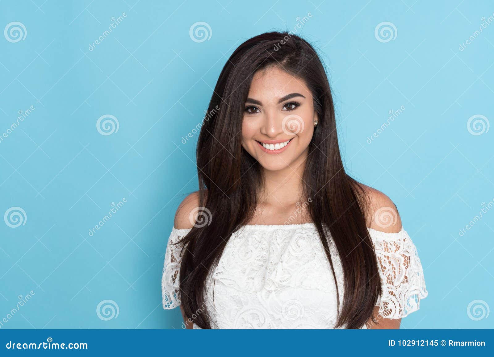 Happy Hispanic Woman stock image. Image of lifestyle - 102912145