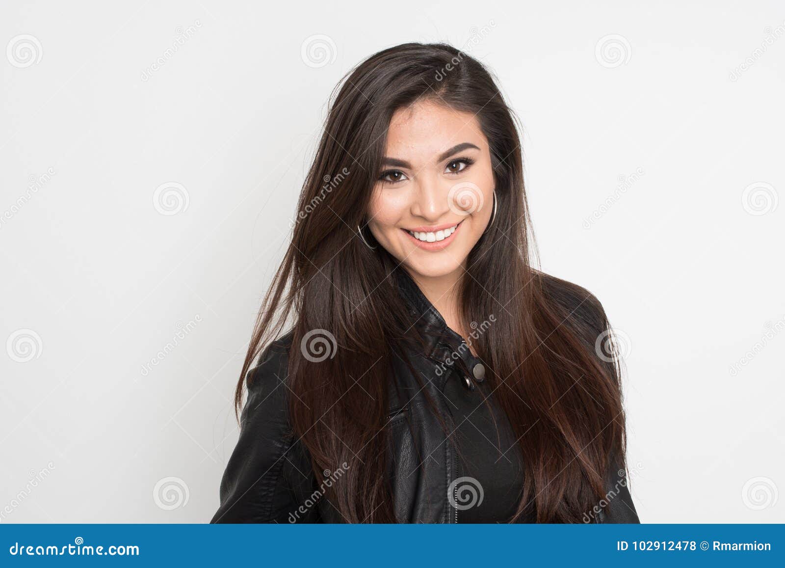 Happy Hispanic Woman stock photo. Image of happy, minority - 102912478