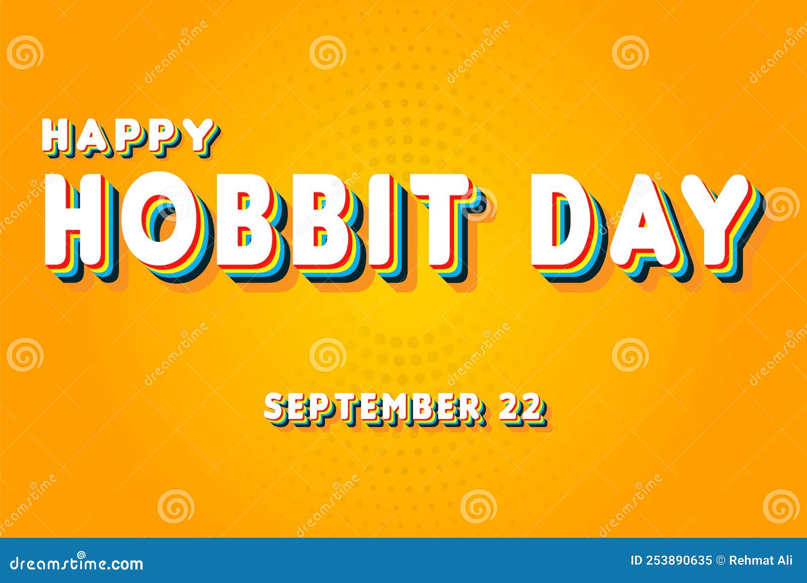 Happy Hobbit Day Vector | CartoonDealer.com #100118758