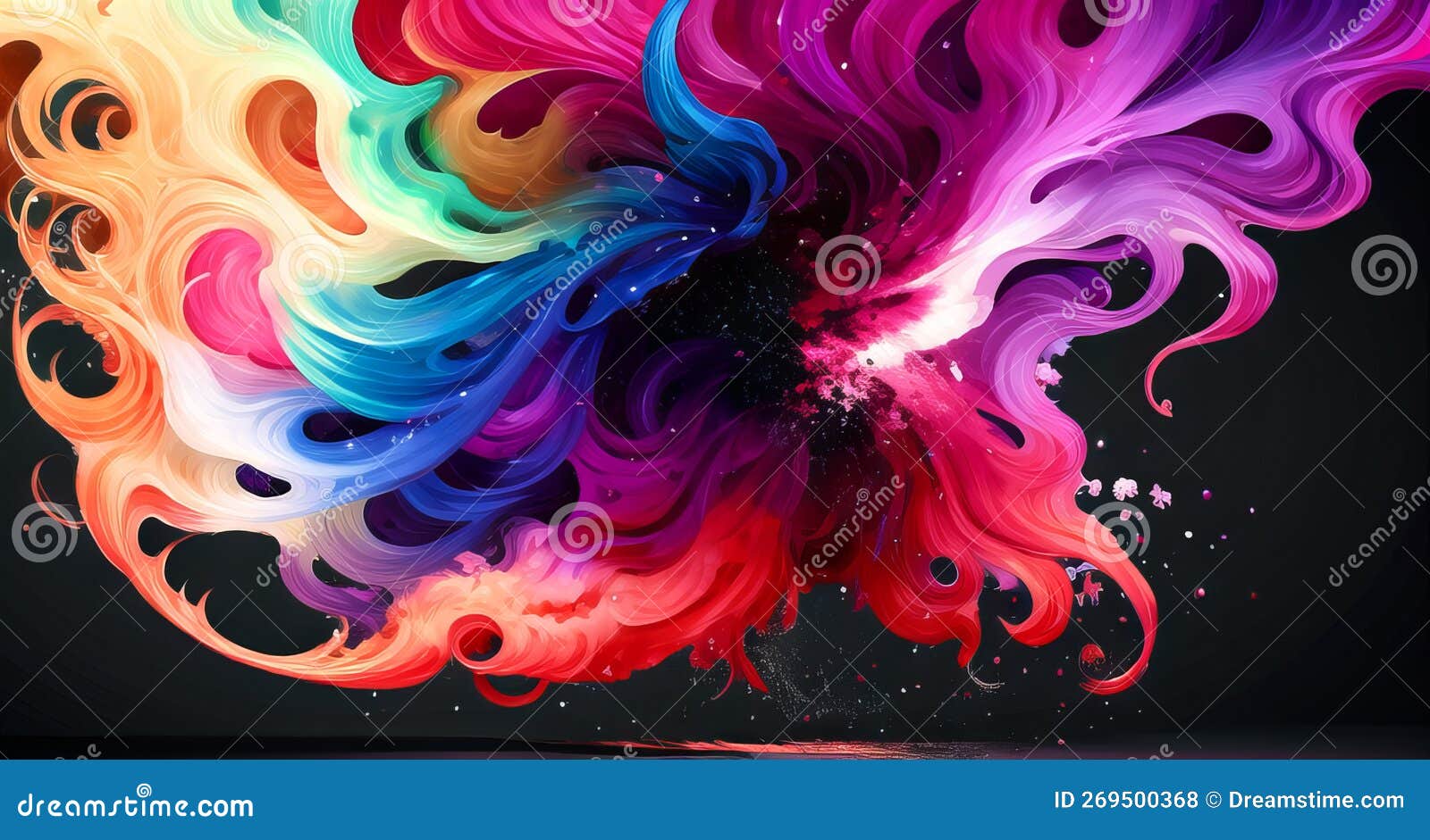 Holi Colour Splash Background