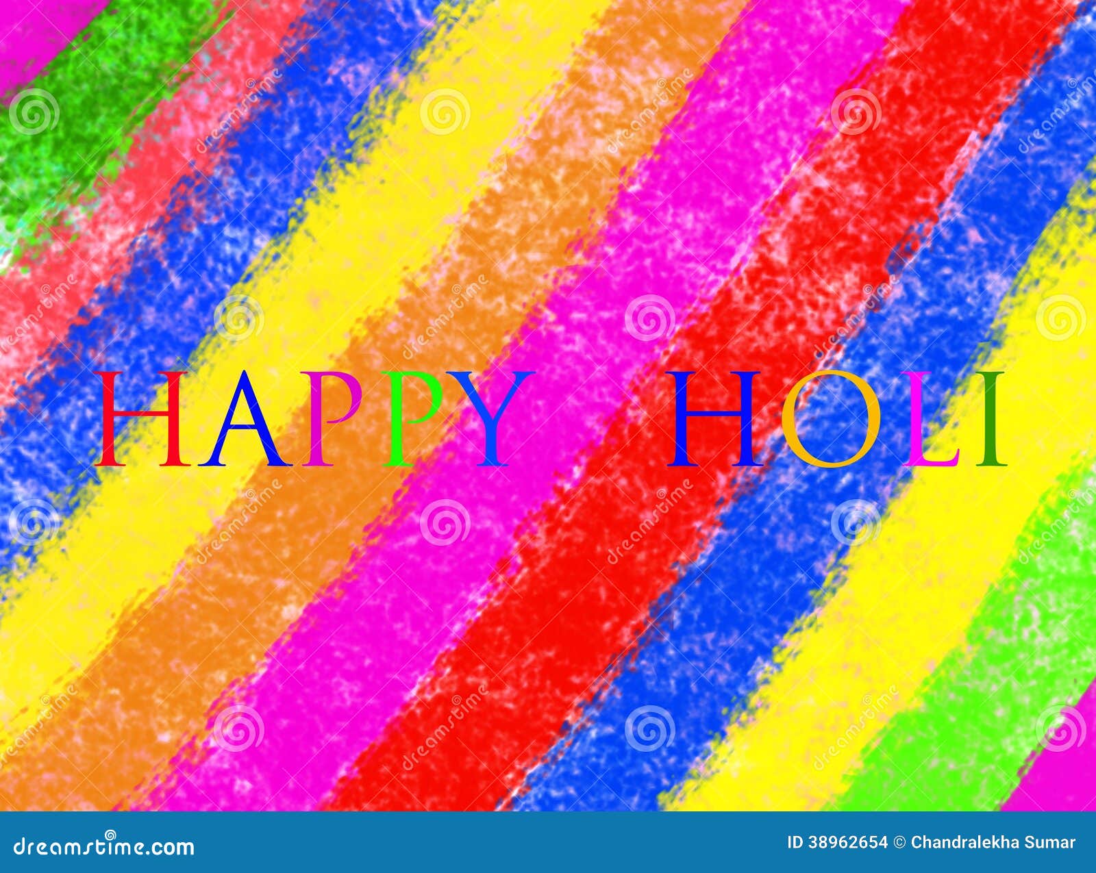 Happy Holi stock illustration. Illustration of rang, colorful - 38962654