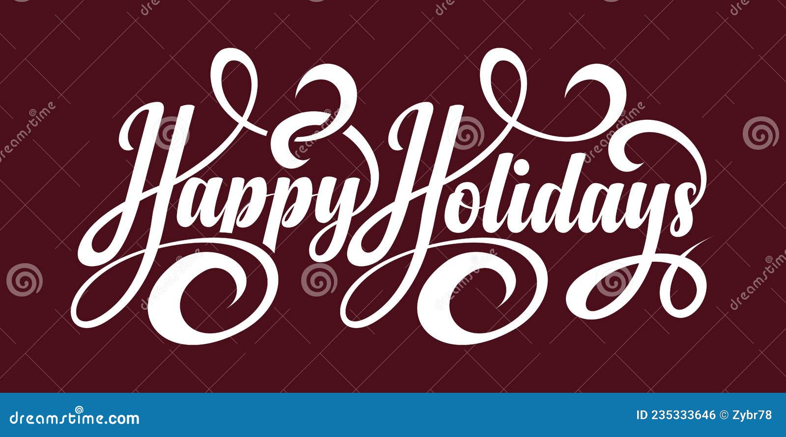Happy Holidays Text Stock Vector Illustration Of Happy 235333646