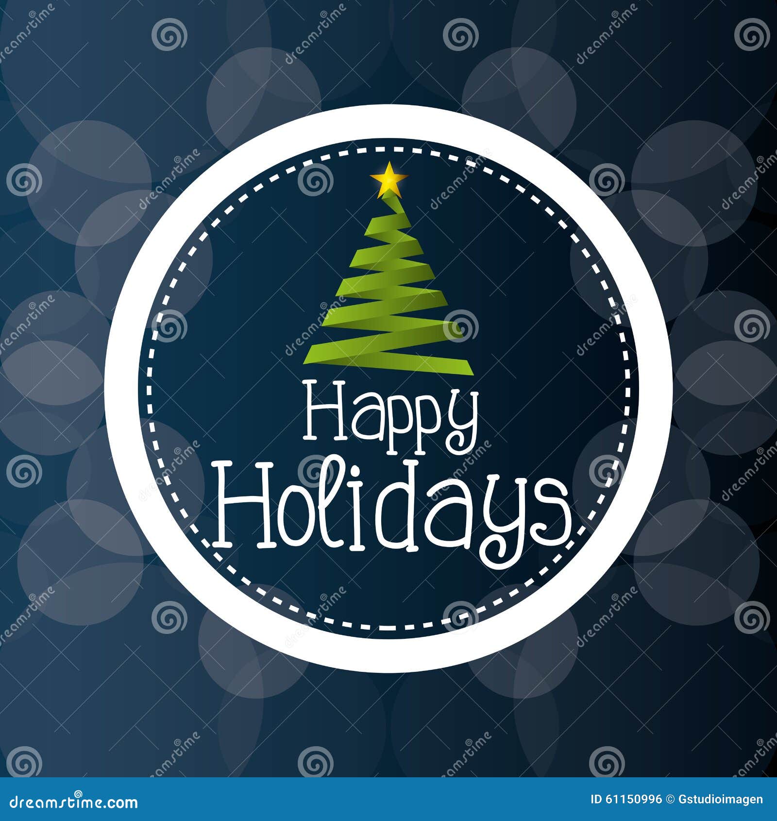 Happy Holidays Christmas Design Stock Vector - Illustration of design ...