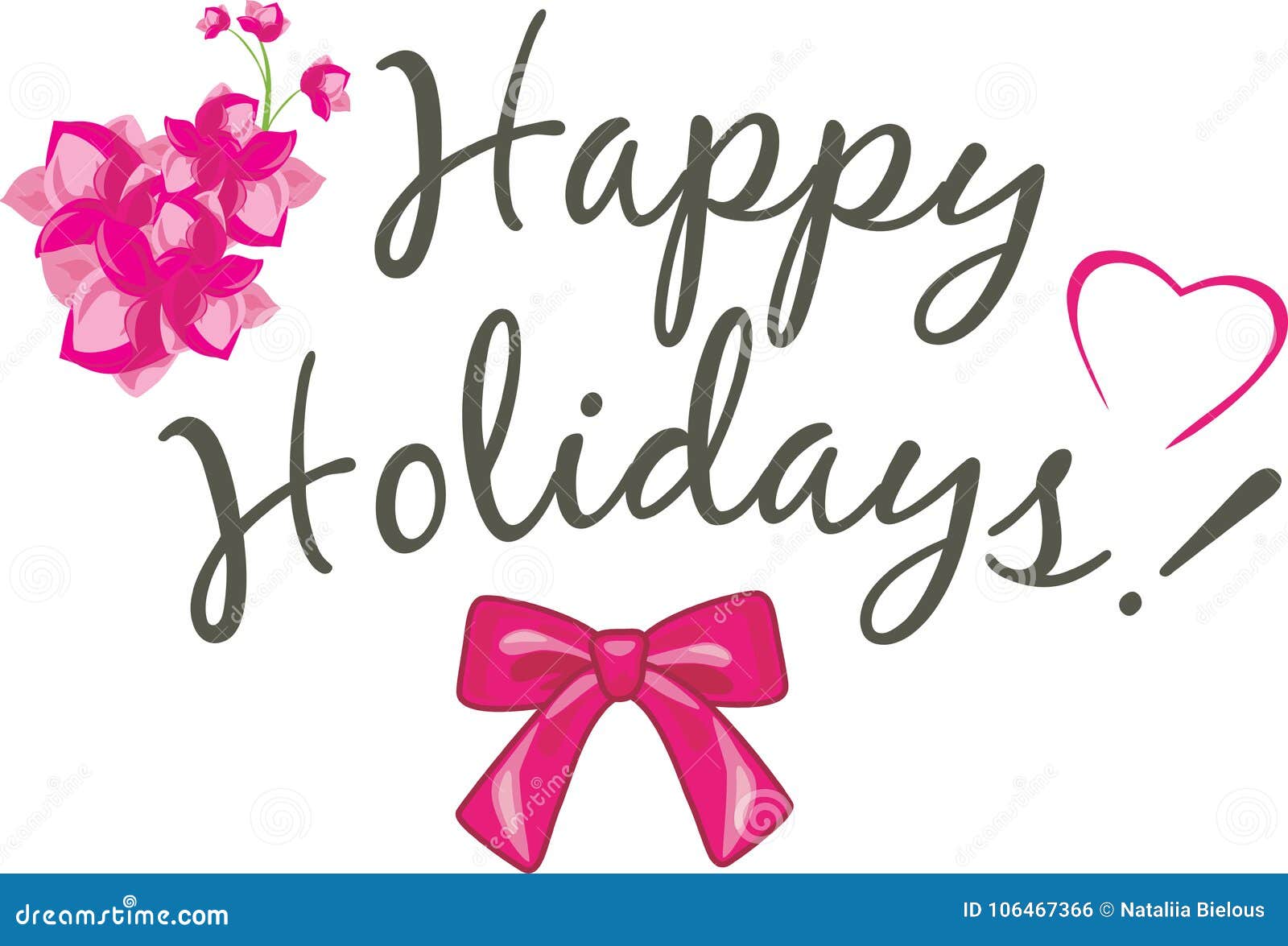 Happy Holidays. Festive Card Design Stock Vector - Illustration of gift ...