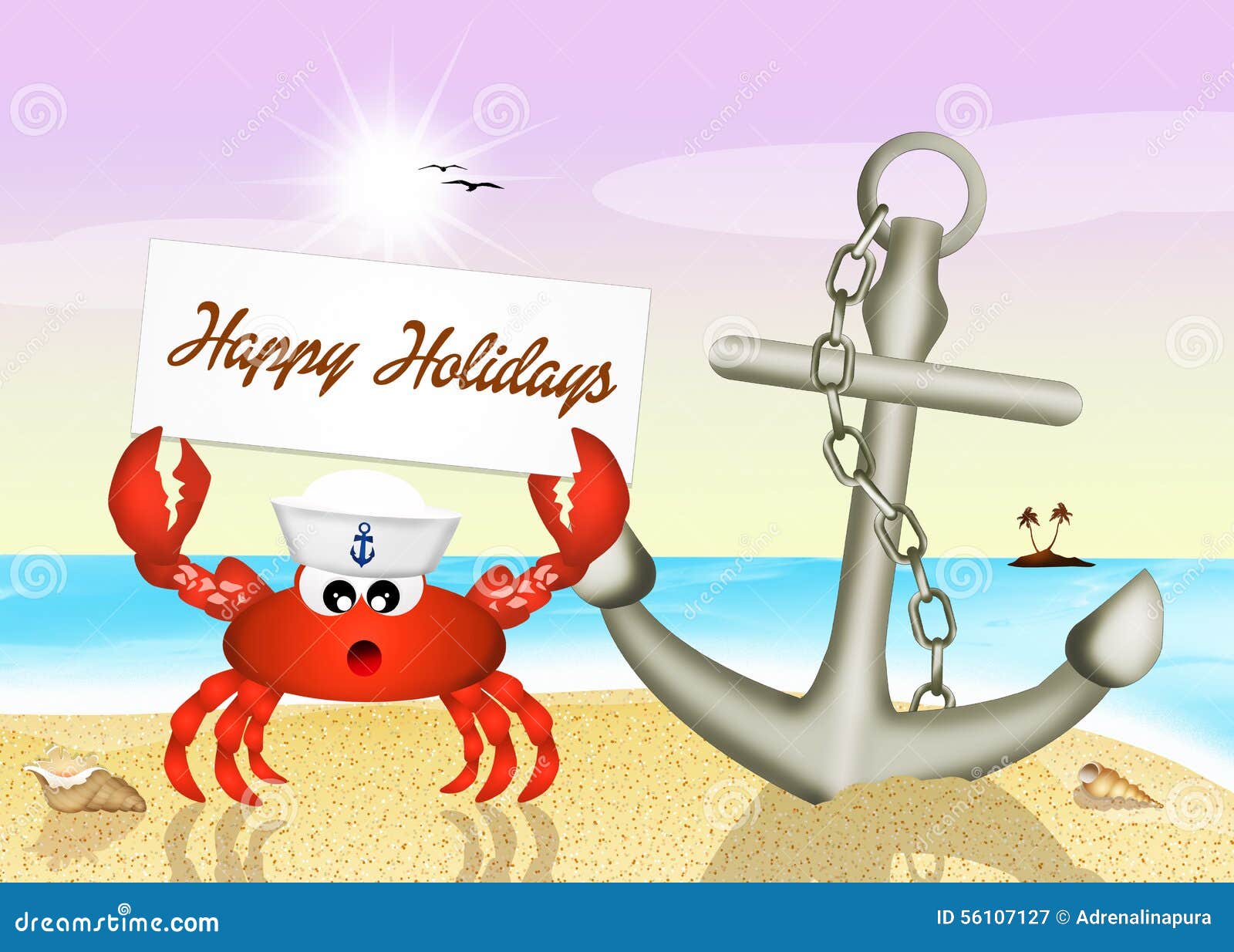 Happy holidays stock illustration. Illustration of cartoon - 56107127