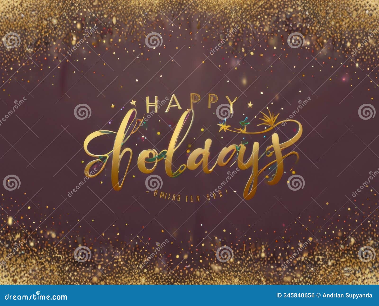 Happy Holidays Glitter Background Design Stock Illustration ...