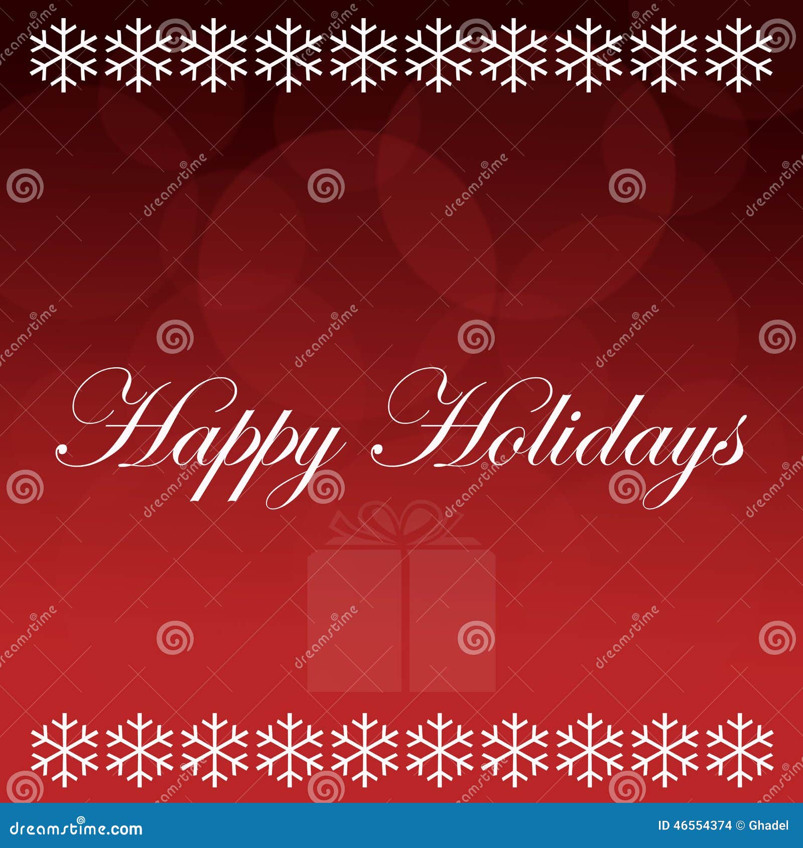 Happy Holidays Red Background Stock Illustration - Illustration of ...