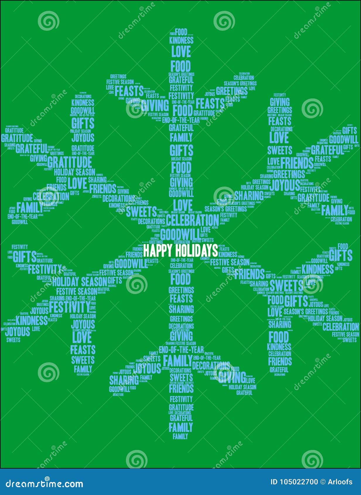 Happy Holidays Word Cloud stock vector. Illustration of grateful ...