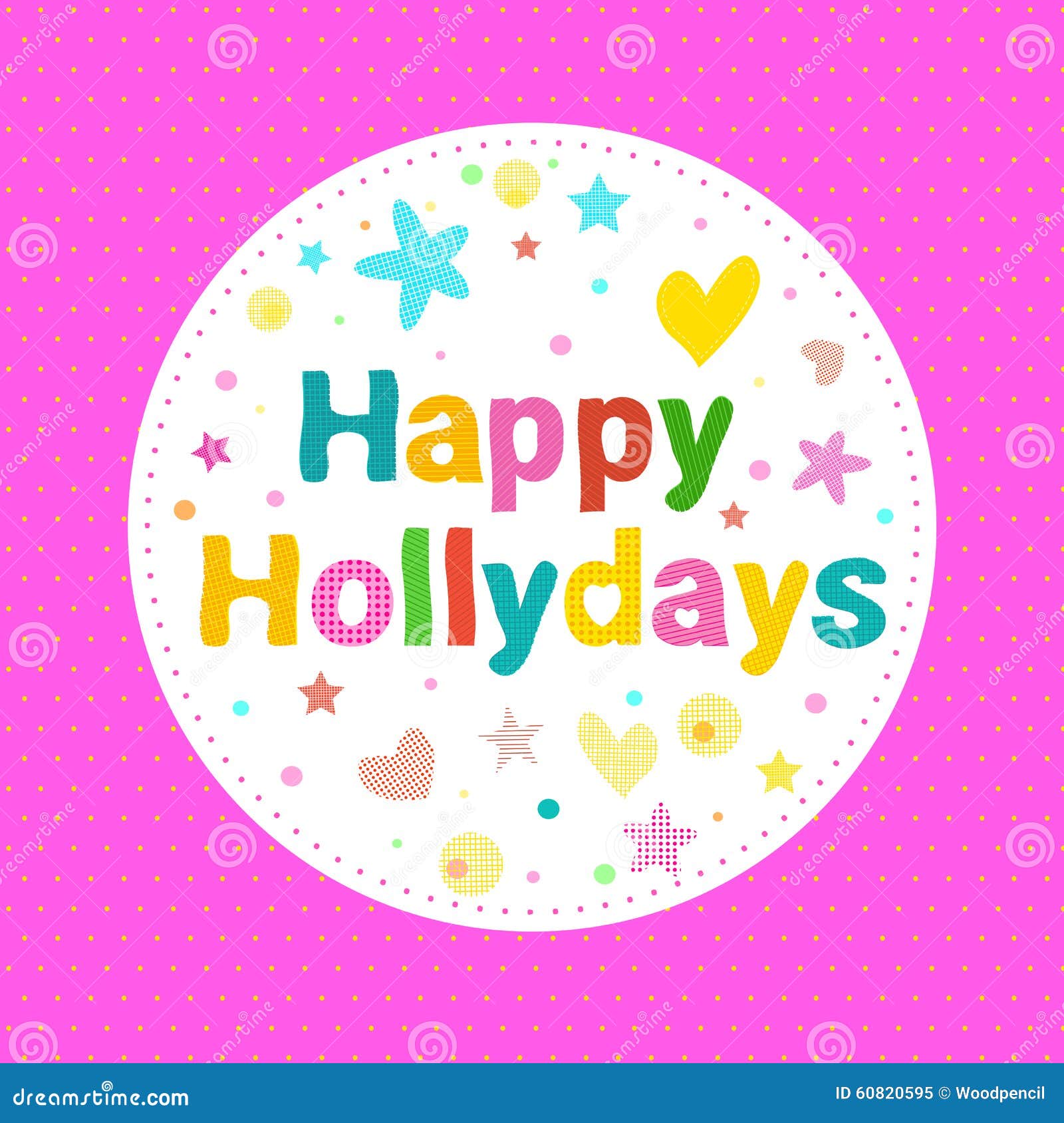 Happy Holydays Card. Vector Llustration. Stock Vector - Illustration of ...