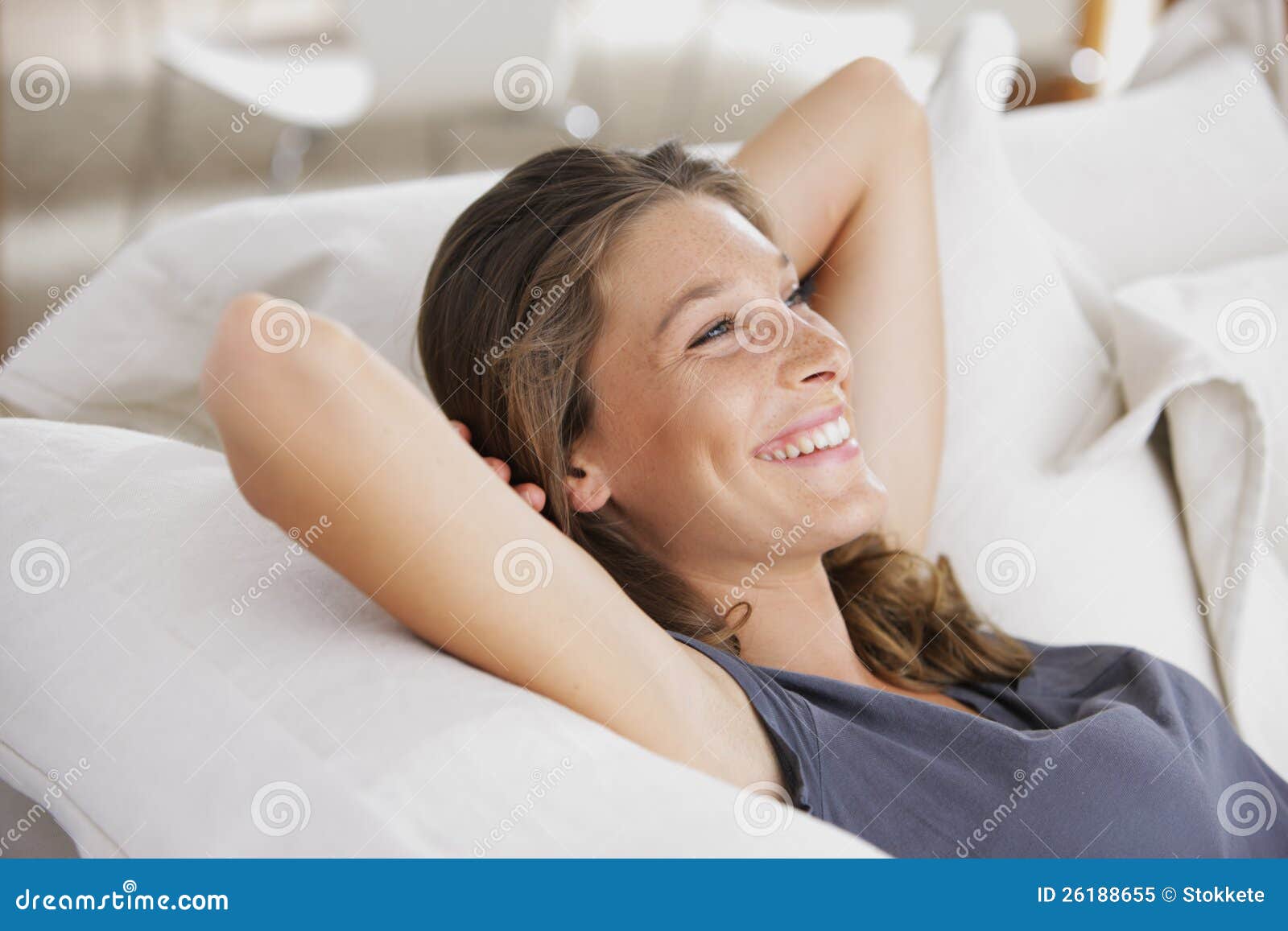 Happy at home stock image. Image of good, beautiful, home - 26188655