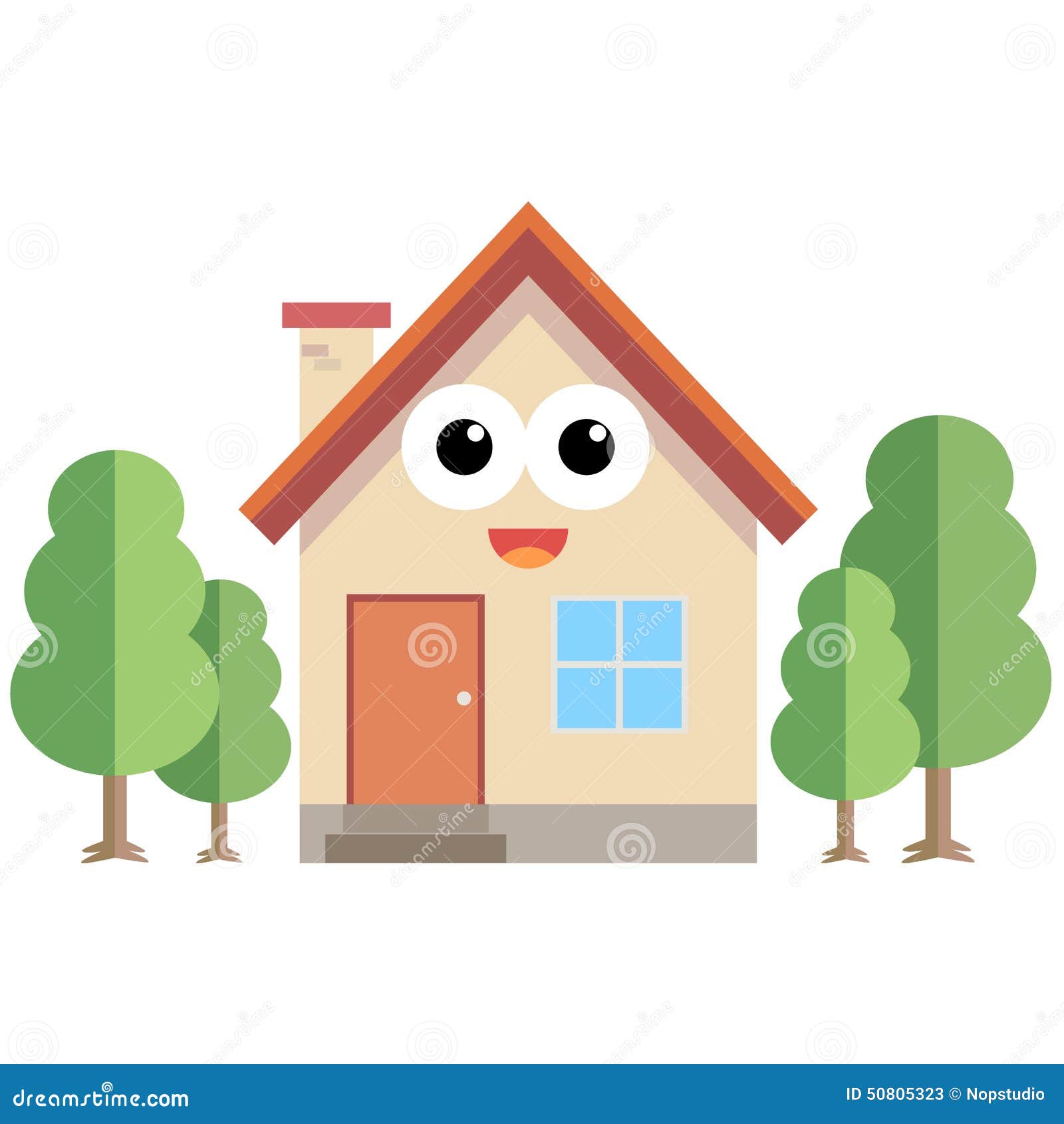 Happy home stock vector. Illustration of happy, product - 50805323