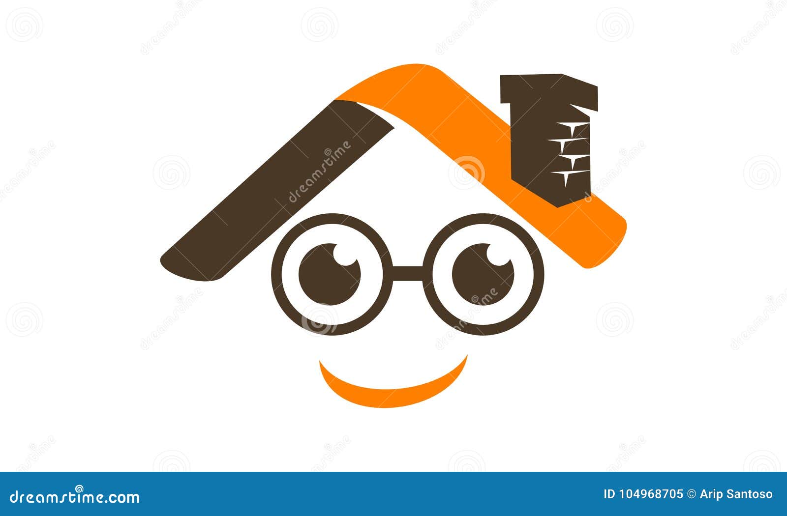 Happy Home Template stock vector. Illustration of architecture - 104968705