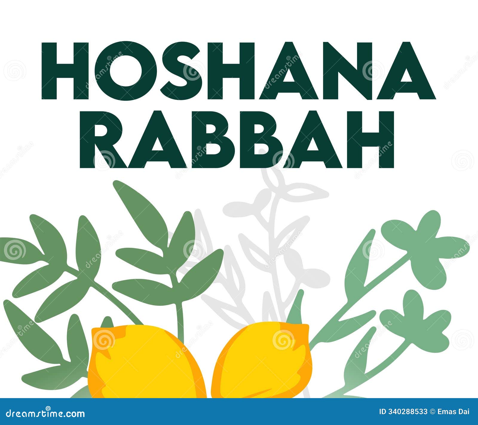 Happy Hoshana Rabbah Day To Stock Illustration - Illustration of ...