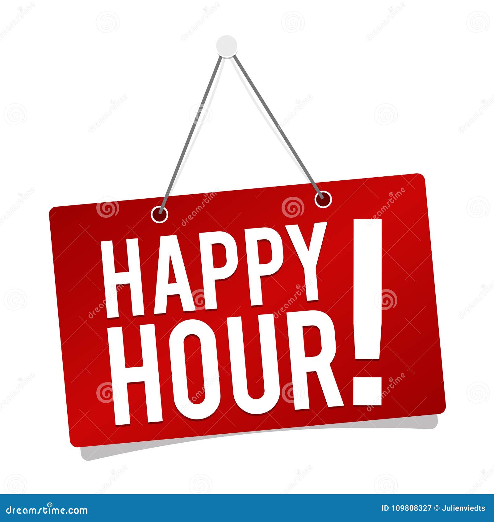 Happy Hour Door Sign. Eps10 Vector. Stock Vector - Illustration of ...