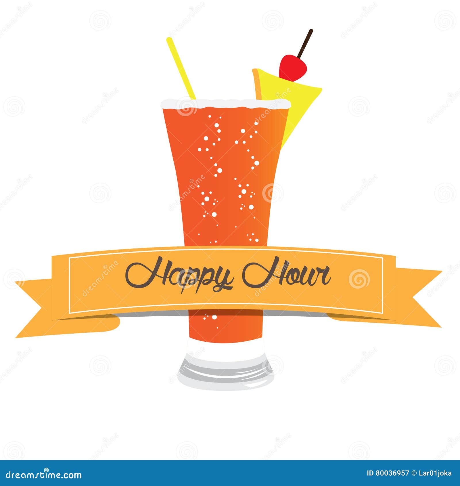 Happy hour stock illustration. Illustration of party - 80036957