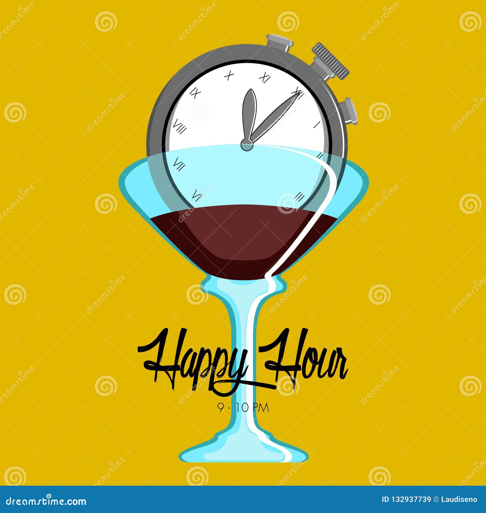 Happy hour poster stock vector. Illustration of beer - 132937739