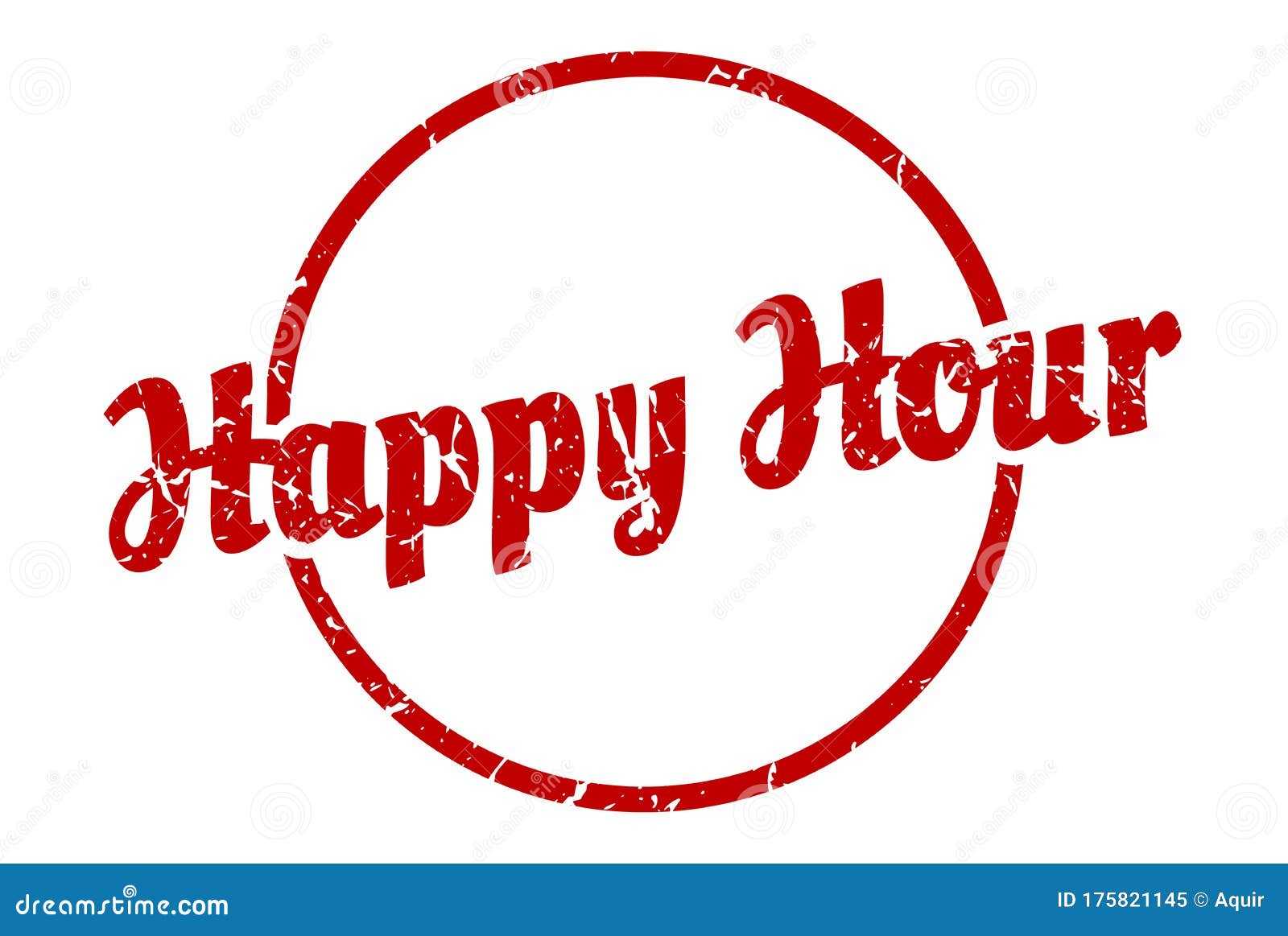 Happy Hour Sign. Happy Hour Round Vintage Stamp Stock Vector ...