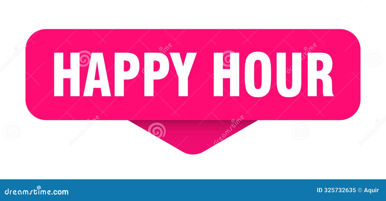 Happy Hour Sticker. Happy Hour Sign on Transparent Background Stock ...
