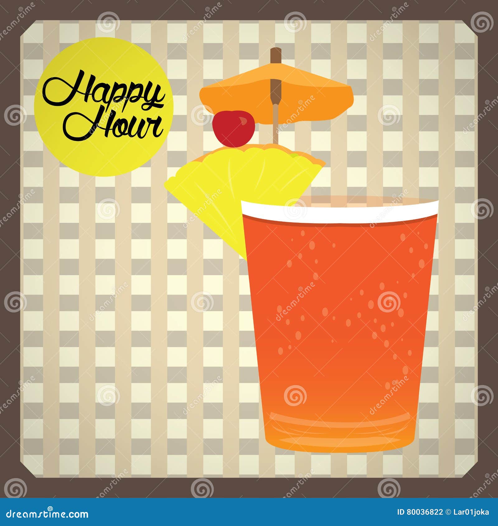Happy hour stock vector. Illustration of digitally, generated - 80036822