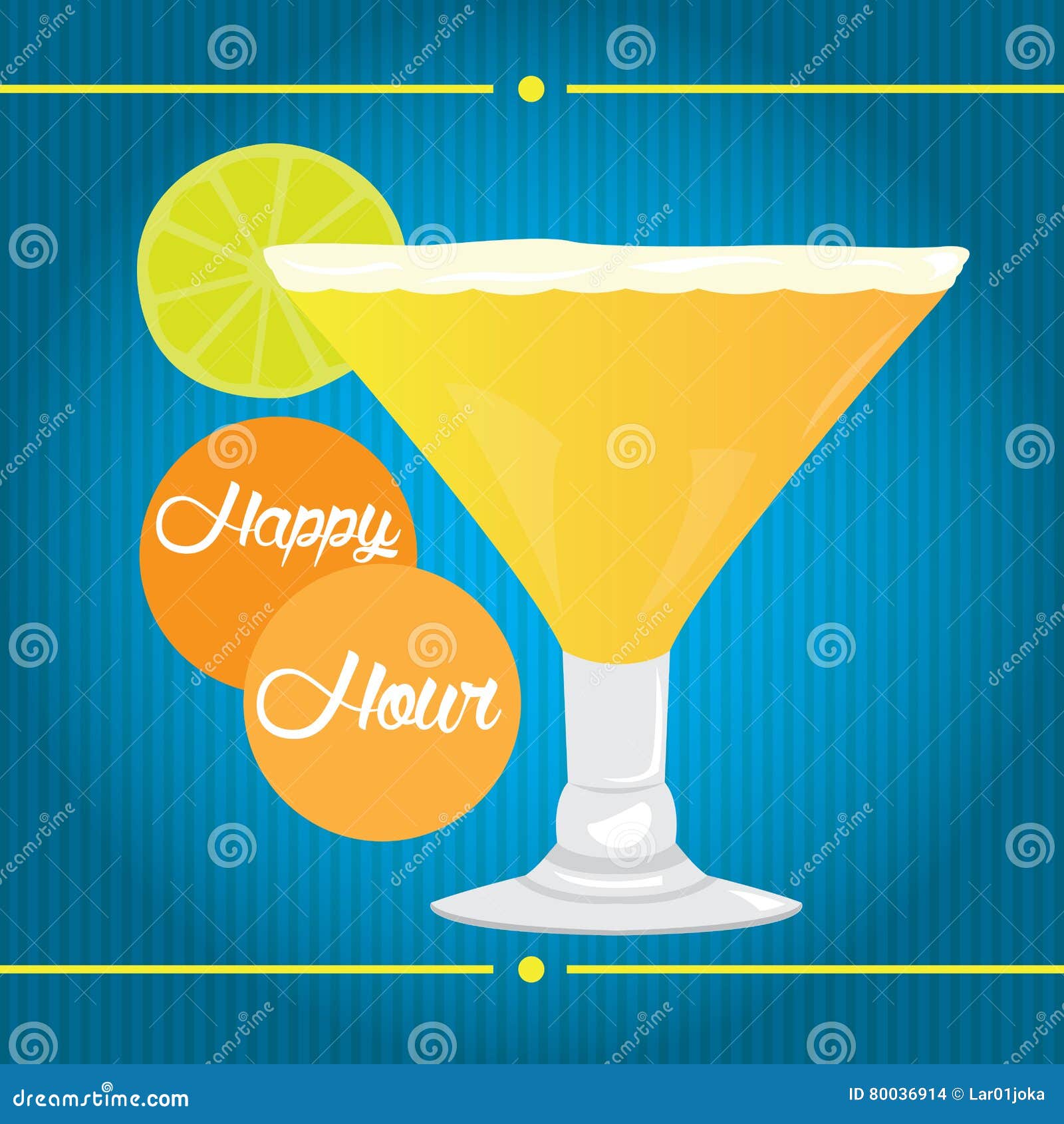 Happy hour stock illustration. Illustration of alcohol - 80036914